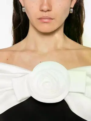 SELF-PORTRAIT Crepe Off-shoulder Top