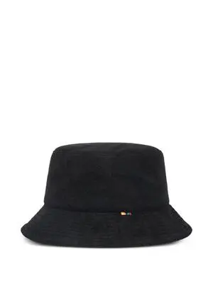 Paul Smith Wide-brim Cotton Bucket Hat - Black