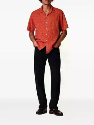 Paul Smith Floral-texture Short-sleeve Shirt