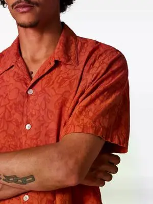 Paul Smith Floral-texture Short-sleeve Shirt