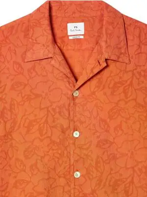 Paul Smith Floral-texture Short-sleeve Shirt
