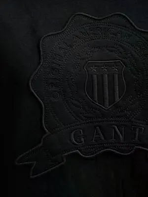 Gant Crew-neck Sweatshirt With Appliqué Detailing