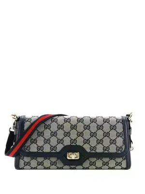 Gucci Luce Canvas Small Shoulder Bag - Blue