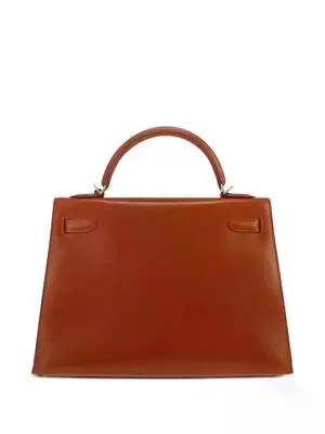 Hermès 2001 Kelly 32 Leather Tote - Brown