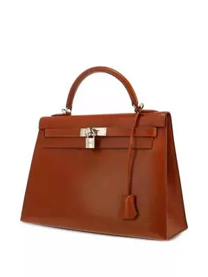 Hermès 2001 Kelly 32 Leather Tote - Brown