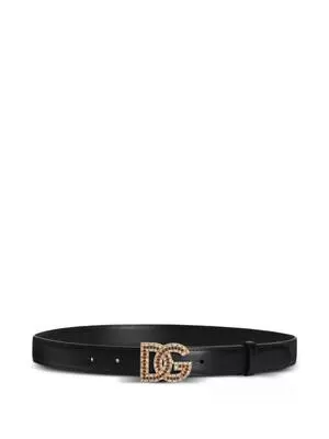 Dolce & Gabbana Logo-buckle Belt - Black