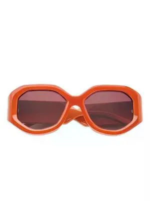 EMMANUELLE KHANH Geometric-frame Sunglasses - Orange