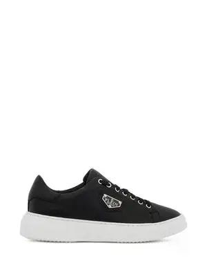 Philipp Plein Leather Sneakers - Black