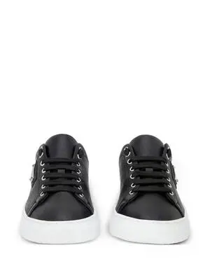 Philipp Plein Leather Sneakers - Black