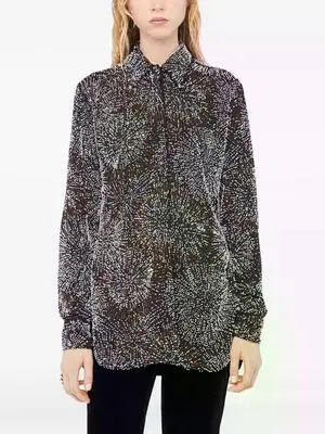Rabanne Embroidered Shirt - Black