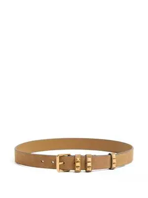 Valentino Garavani Flaneuse Rockstud-embellished Belt - Neutrals