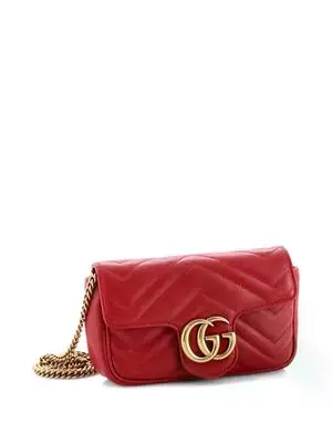 Gucci Gg Marmont Flap Super Mini Crossbody Bag
