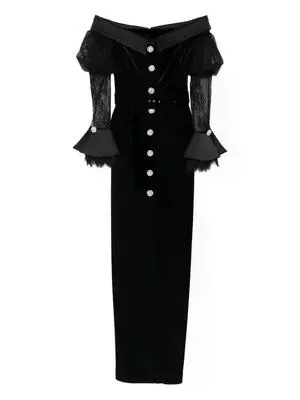 Silk Love & Lace Button Detailed Dresses