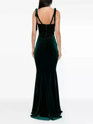 CRISTALLINI Cybele Tie Strap Maxi Dress