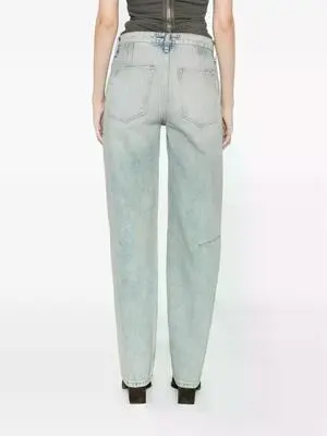 TRIARCHY Paneled Slit Jeans