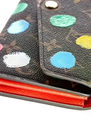 LOUIS VUITTON Sarah Wallet Nm Yayoi Kusama Painted Dots Monogram Canvas Small Wallets