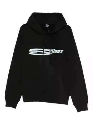 StÜssy Logo Hoodie - Black