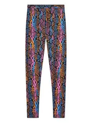 Versace Snakeskin-print Leggings