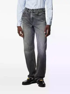 Versace Logo-patch Jeans - Grey