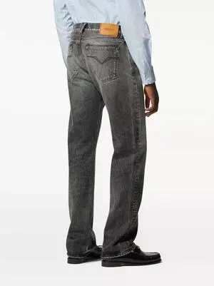 Versace Logo-patch Jeans - Grey