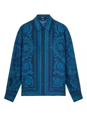 Versace Barocco-print Buttoned Shirt