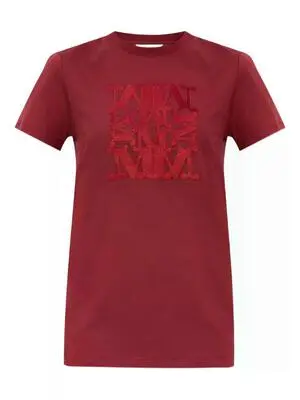 Max Mara Embroidered Tee - Red