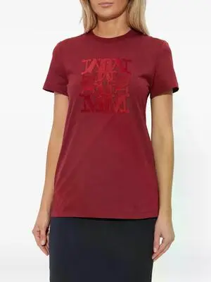 Max Mara Embroidered Tee - Red