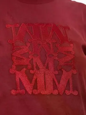 Max Mara Embroidered Tee - Red