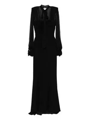 Silk Love & Lace Long Sleeve Evening Dresses