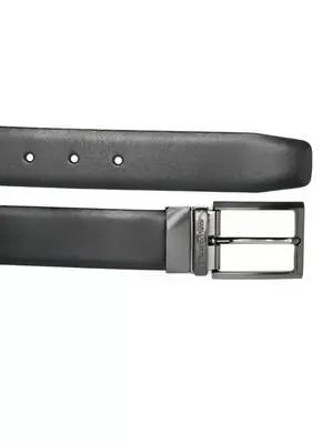 Karl Lagerfeld Square Buckle Leather Belt