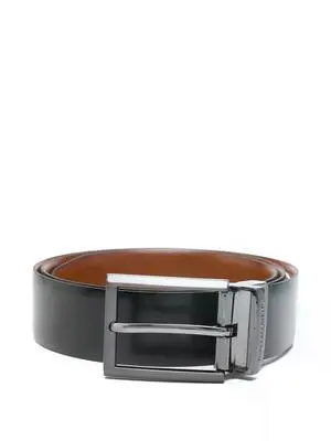 Karl Lagerfeld Reversible Leather Belt - Black