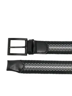 Karl Lagerfeld Woven Buckle Belt