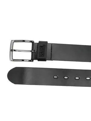 Karl Lagerfeld Logo Buckle Belt - Black