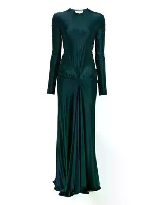 Victoria Beckham Long-sleeve Cut-out Maxi Dress