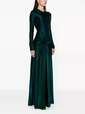 Victoria Beckham Long-sleeve Cut-out Maxi Dress