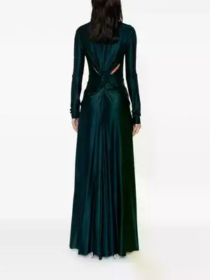Victoria Beckham Long-sleeve Cut-out Maxi Dress