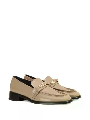 SERGIO ROSSI Bitt Leather Loafers