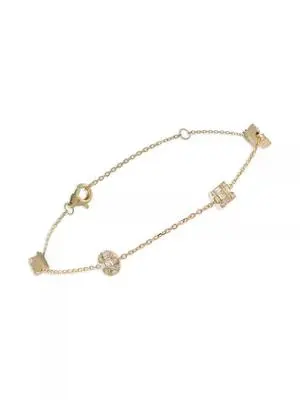 LB EXCLUSIVE 14k Yellow Diamond Bracelet - Gold