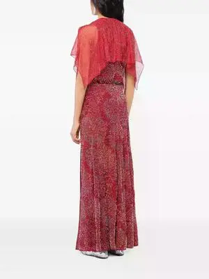 Rabanne Embroidered Satin Skirt With Pearl Detailing