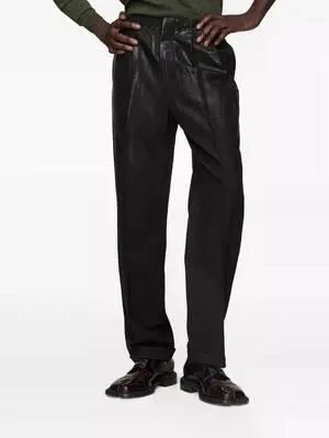 MAISON MARGIELA Coated Finish Pleated Trousers