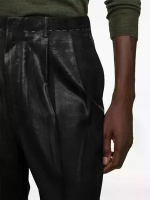MAISON MARGIELA Coated Finish Pleated Trousers