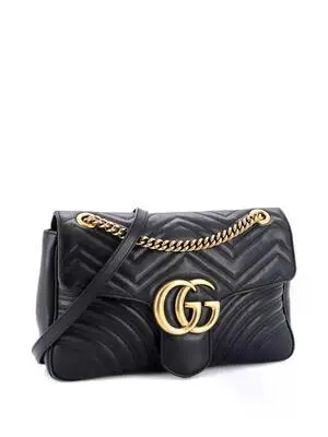 Gucci Gg Marmont Medium Shoulder Bag Matelasse Leather