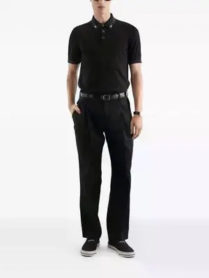 Dolce & Gabbana Short-sleeve Polo Shirt - Black