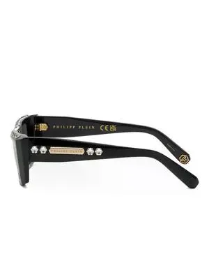 Philipp Plein Crystal-embellished Square Sunglasses