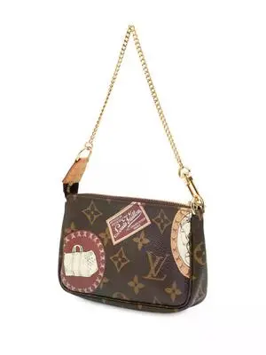 LOUIS VUITTON 2009 Monogram Patch Mini Pochette Accessoires Handbag