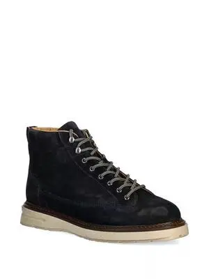 Gant Lace-up Panelled Boots - Blue