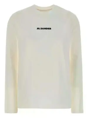 JIL SANDER Crew-neck Cotton T-shirt - Neutrals