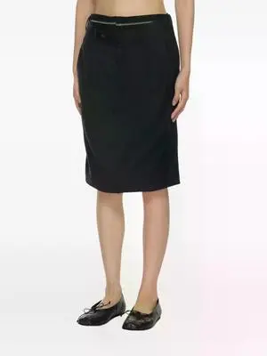 HODAKOVA Crinkled-finish Midi Skirt