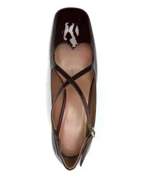 A.BOCCA 45mm Criss-cross Square-toe Pumps