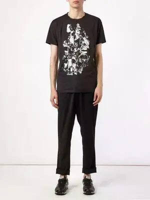 LECLAIREUR Abstract Print T-shirt - Black
